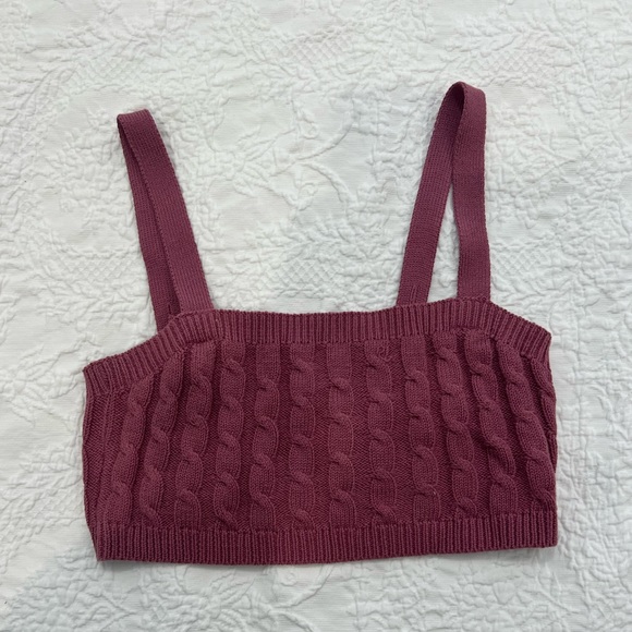 525 America | Tops | Cropped Knit Top | Poshmark